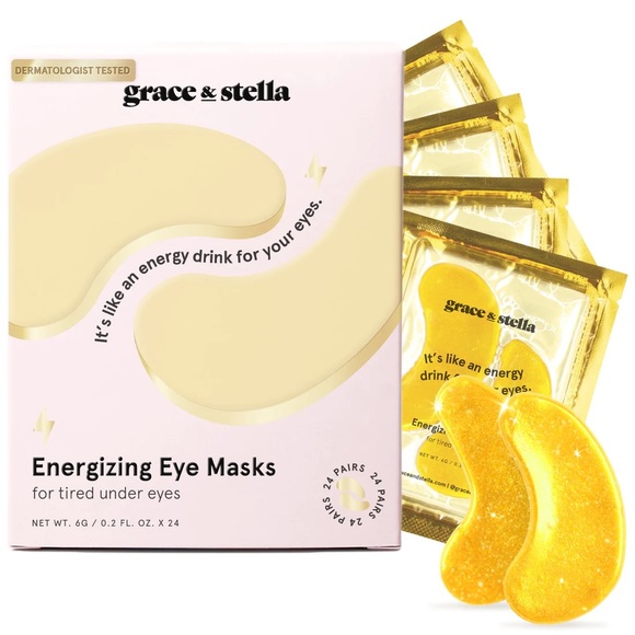 grace & stella | Skincare | Nwt Grace Stella Energy Drink Eye Masks ...